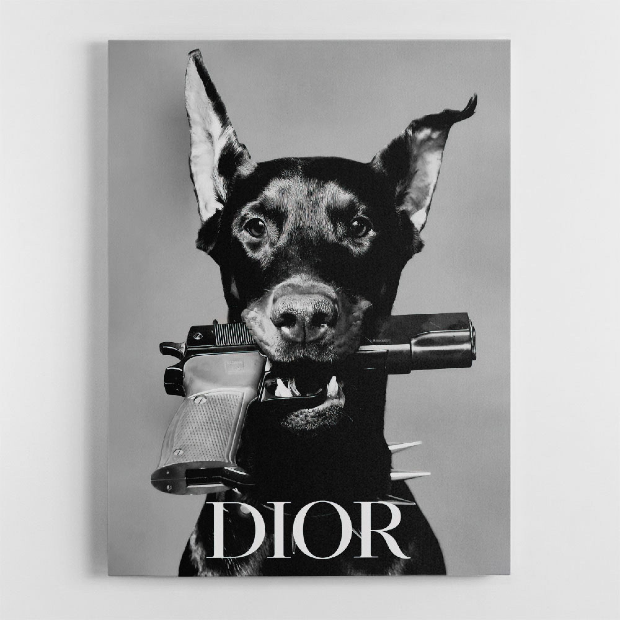 Dior Doberman Wall Art