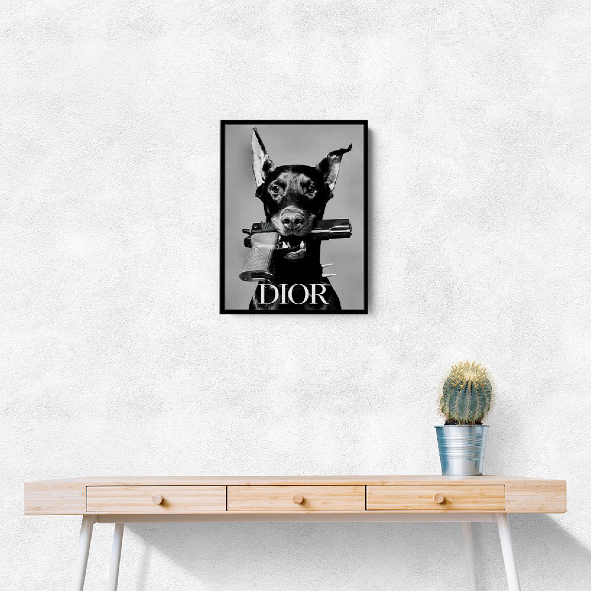 Dior Doberman Wall Art