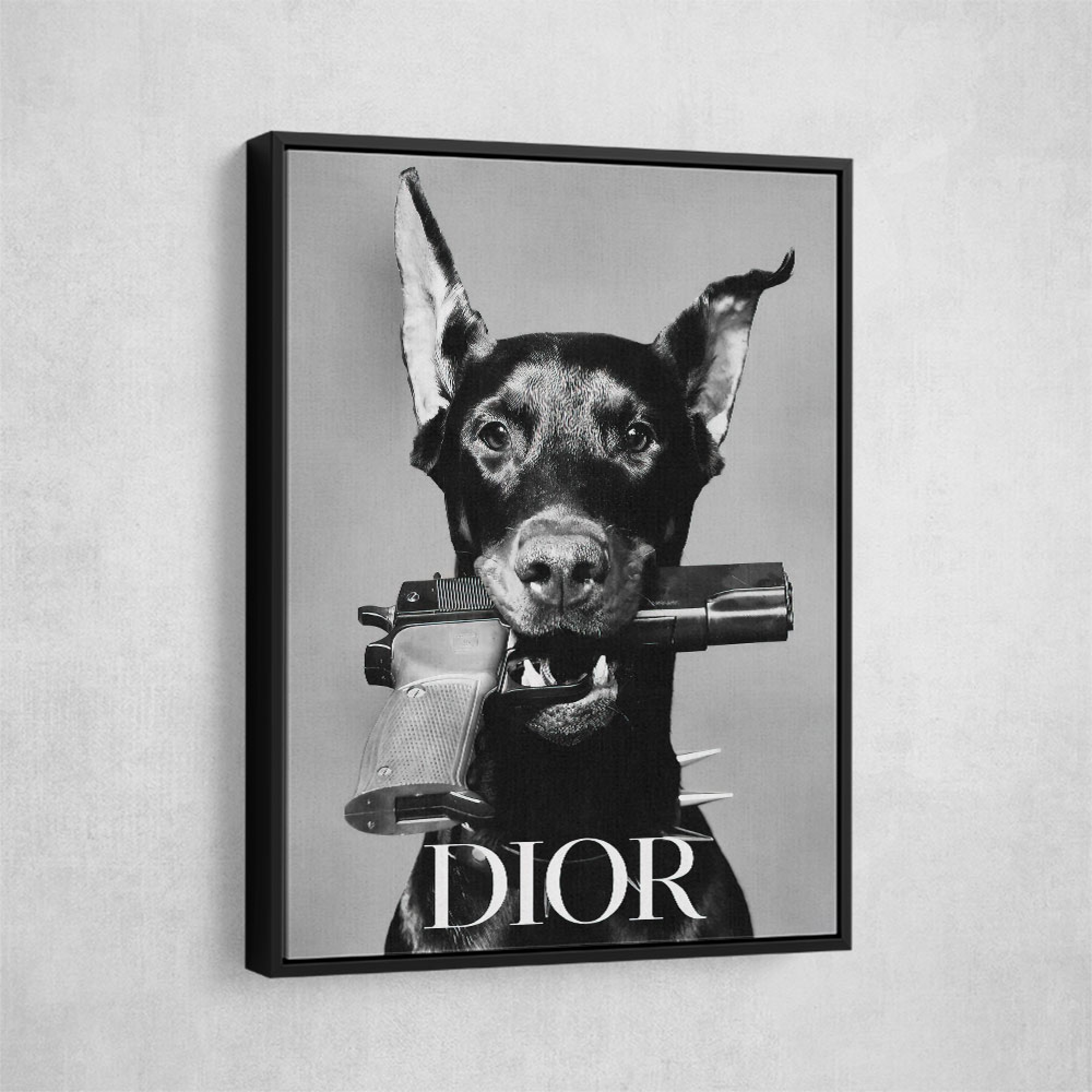 Dior Doberman Wall Art