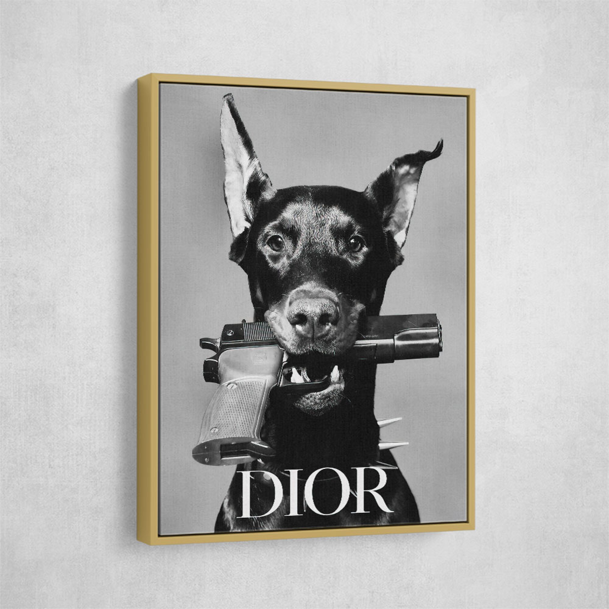 Dior Doberman Wall Art
