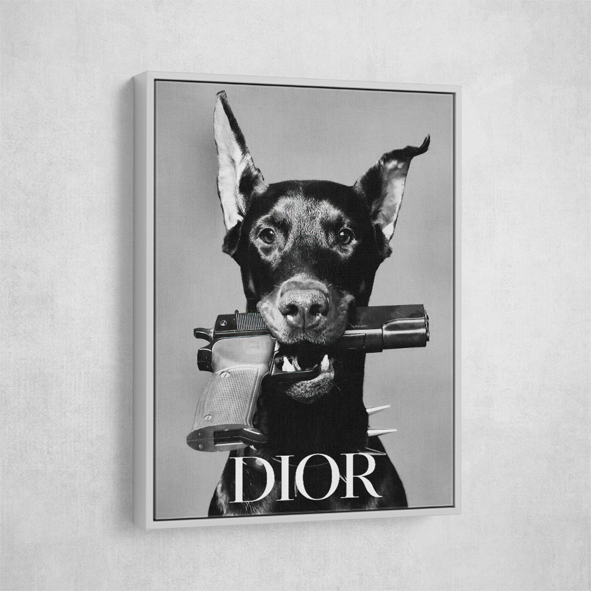 Dior Doberman Wall Art