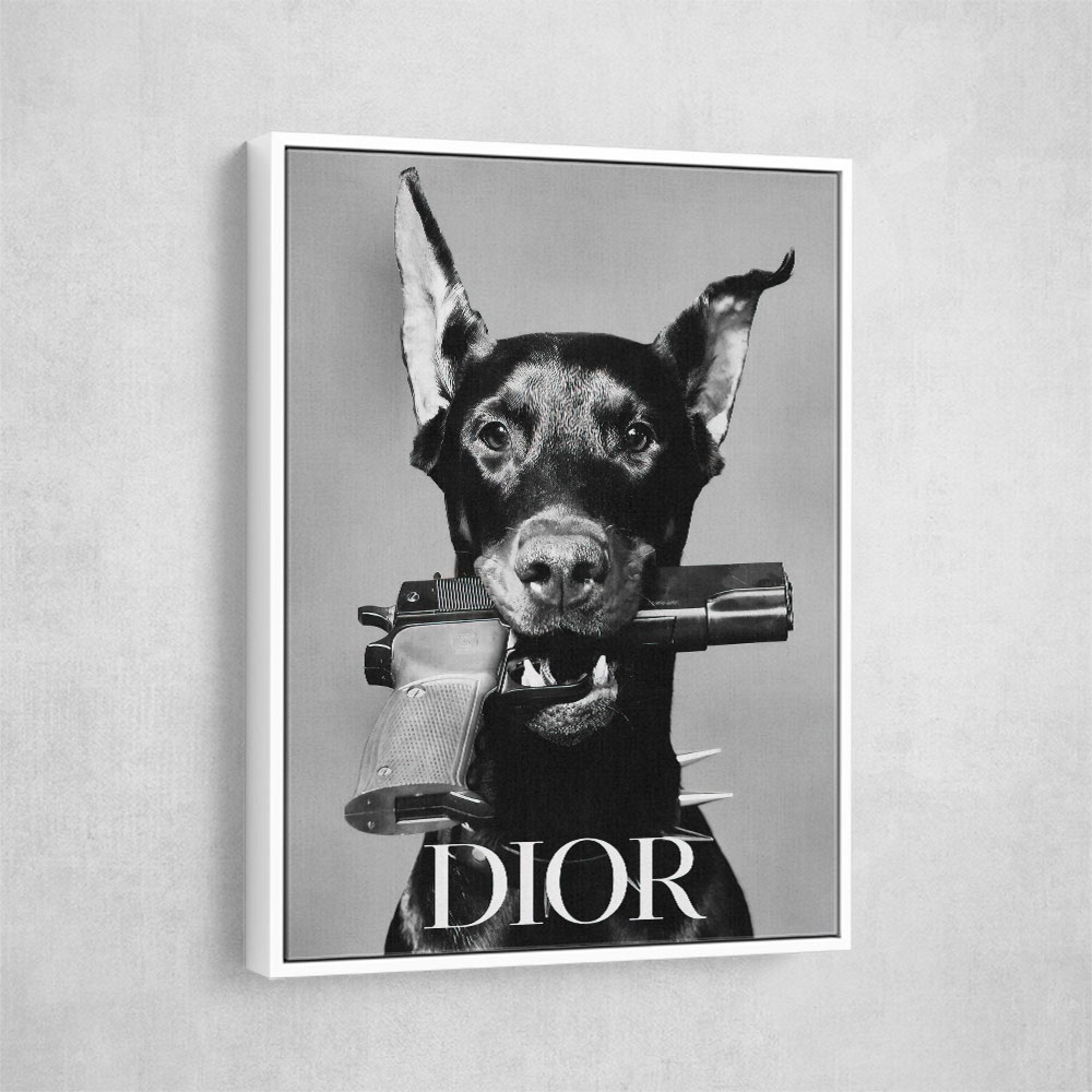 Dior Doberman Wall Art