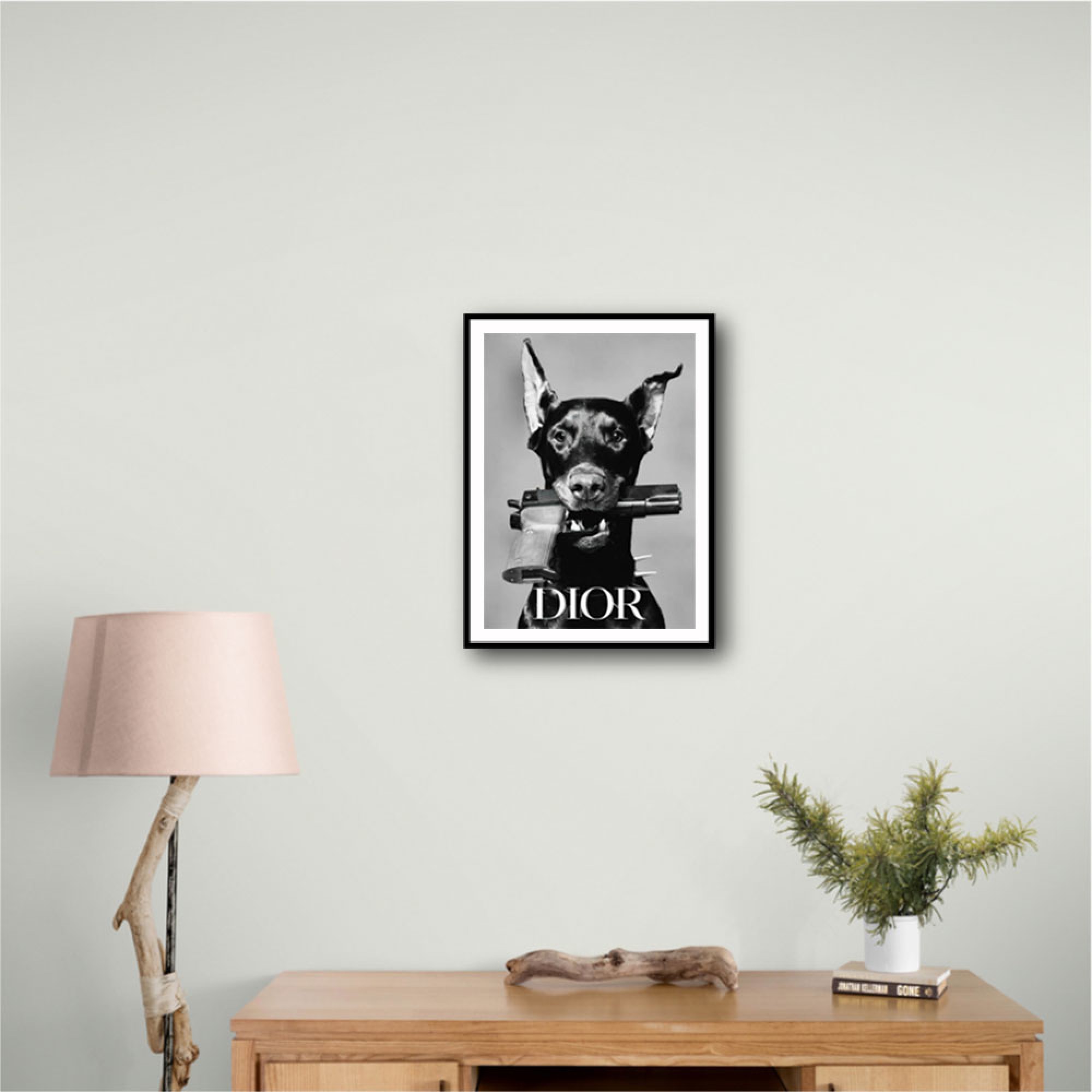 Dior Doberman Wall Art
