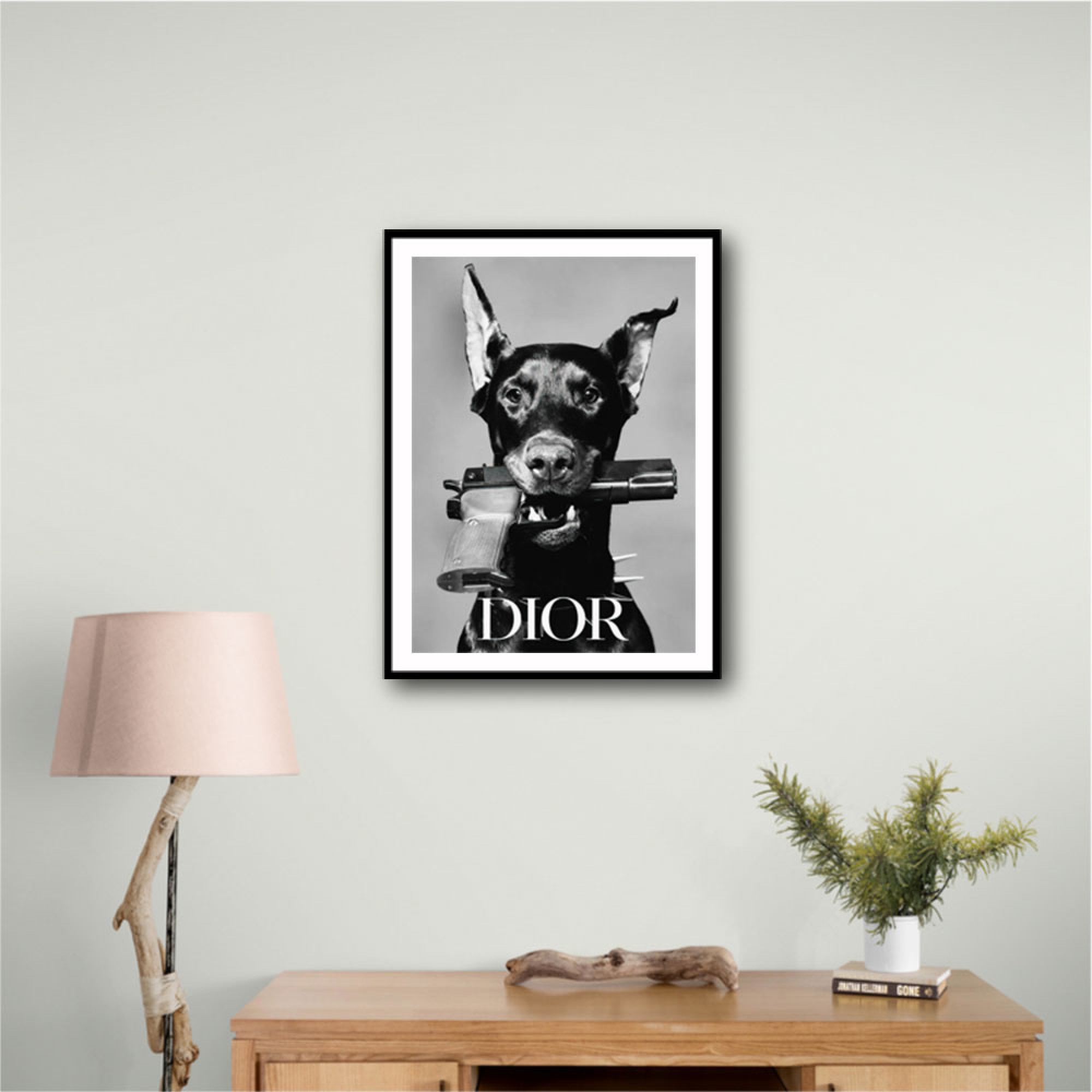 Dior Doberman Wall Art