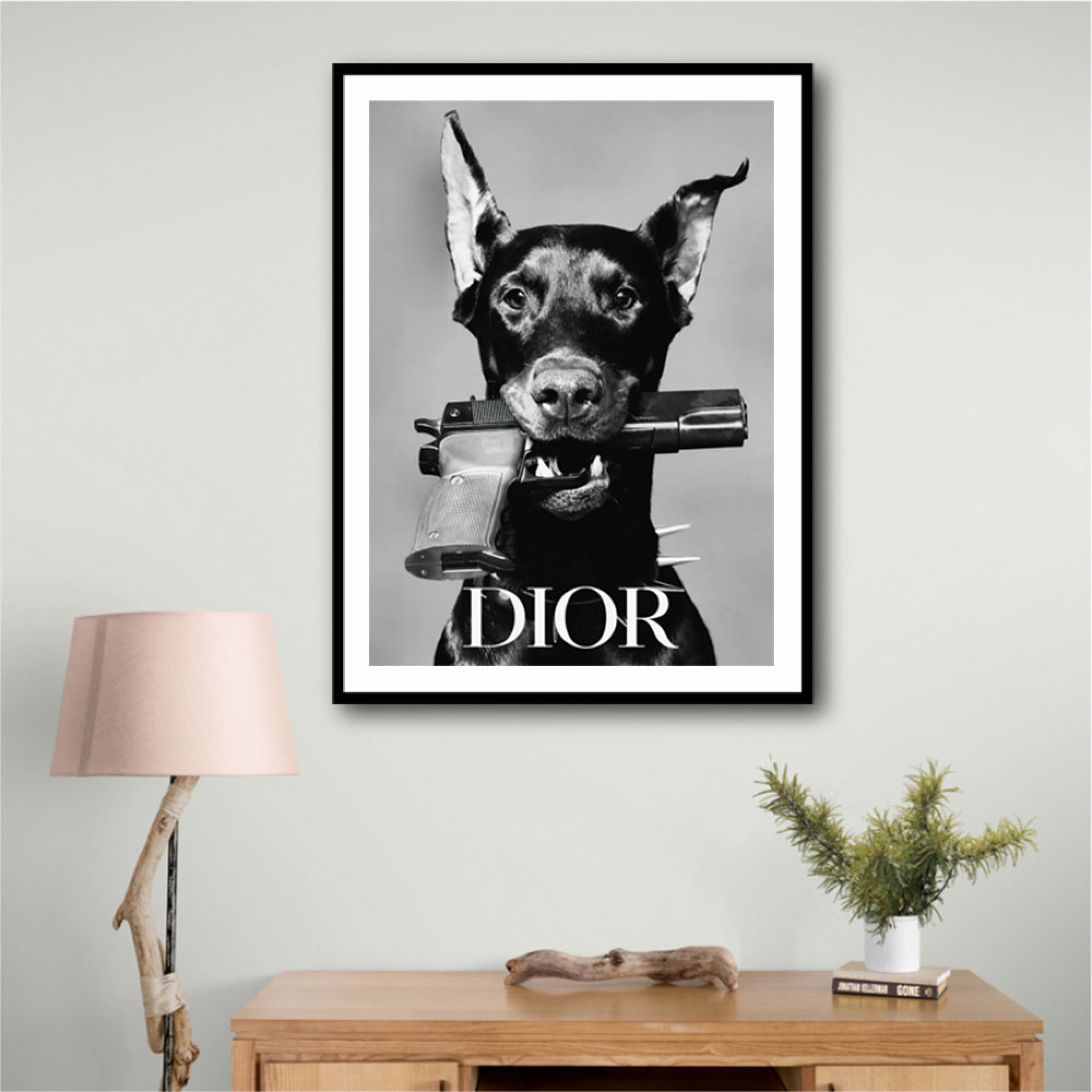 Dior Doberman Wall Art