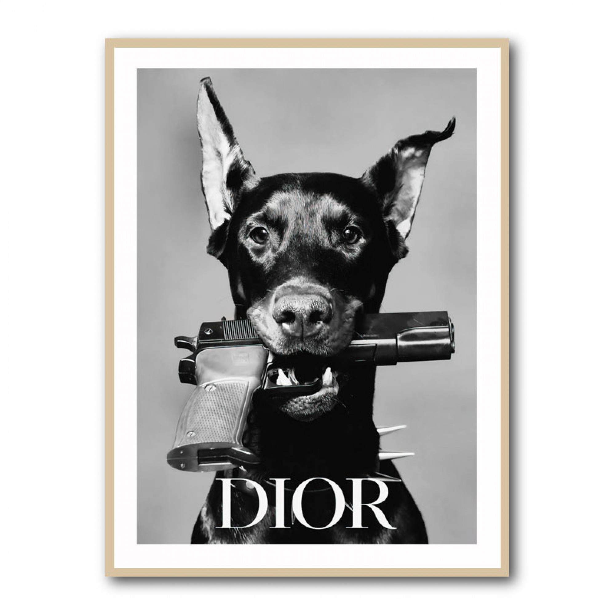 Dior Doberman Wall Art