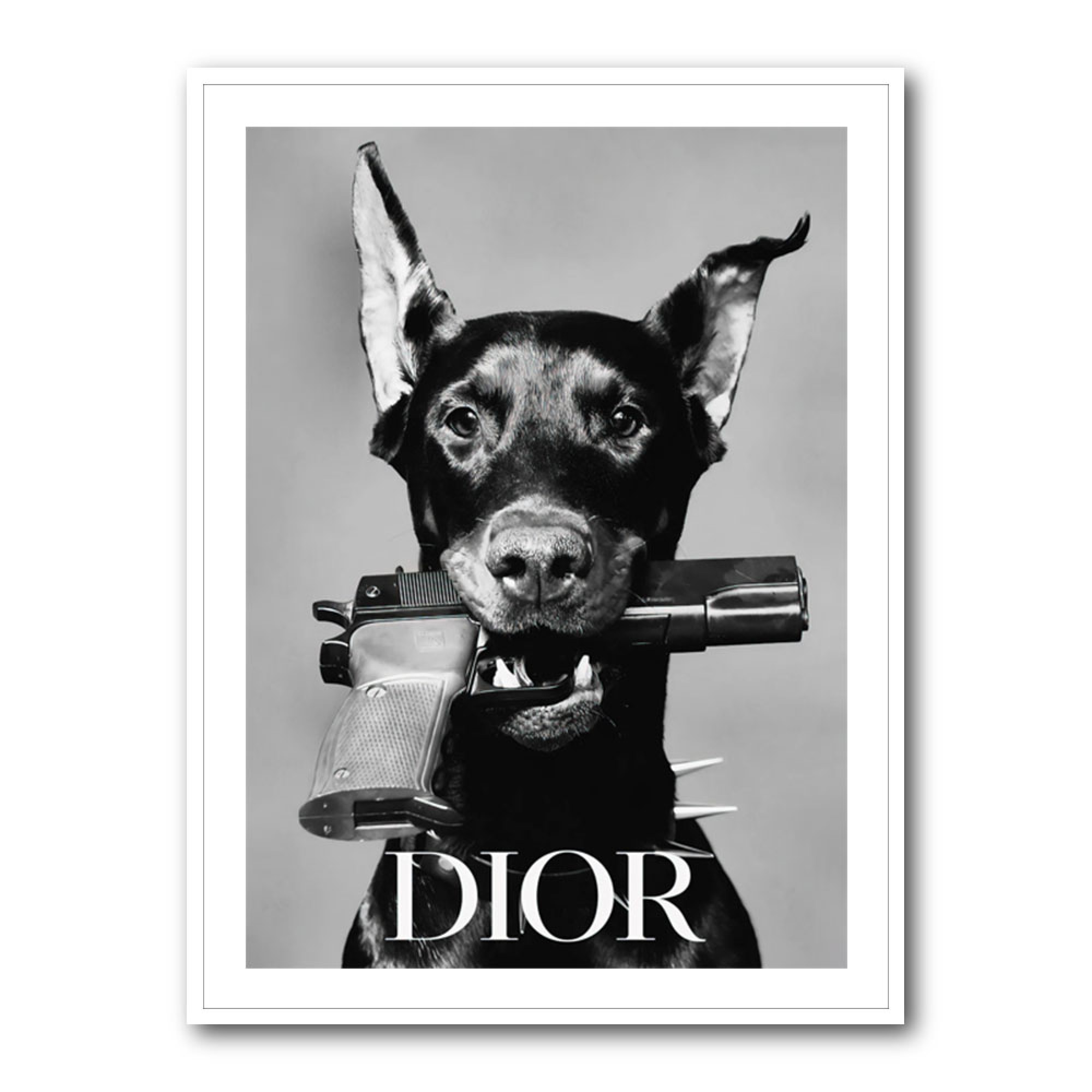 Dior Doberman Wall Art