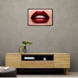 LV Red Lips Wall Art