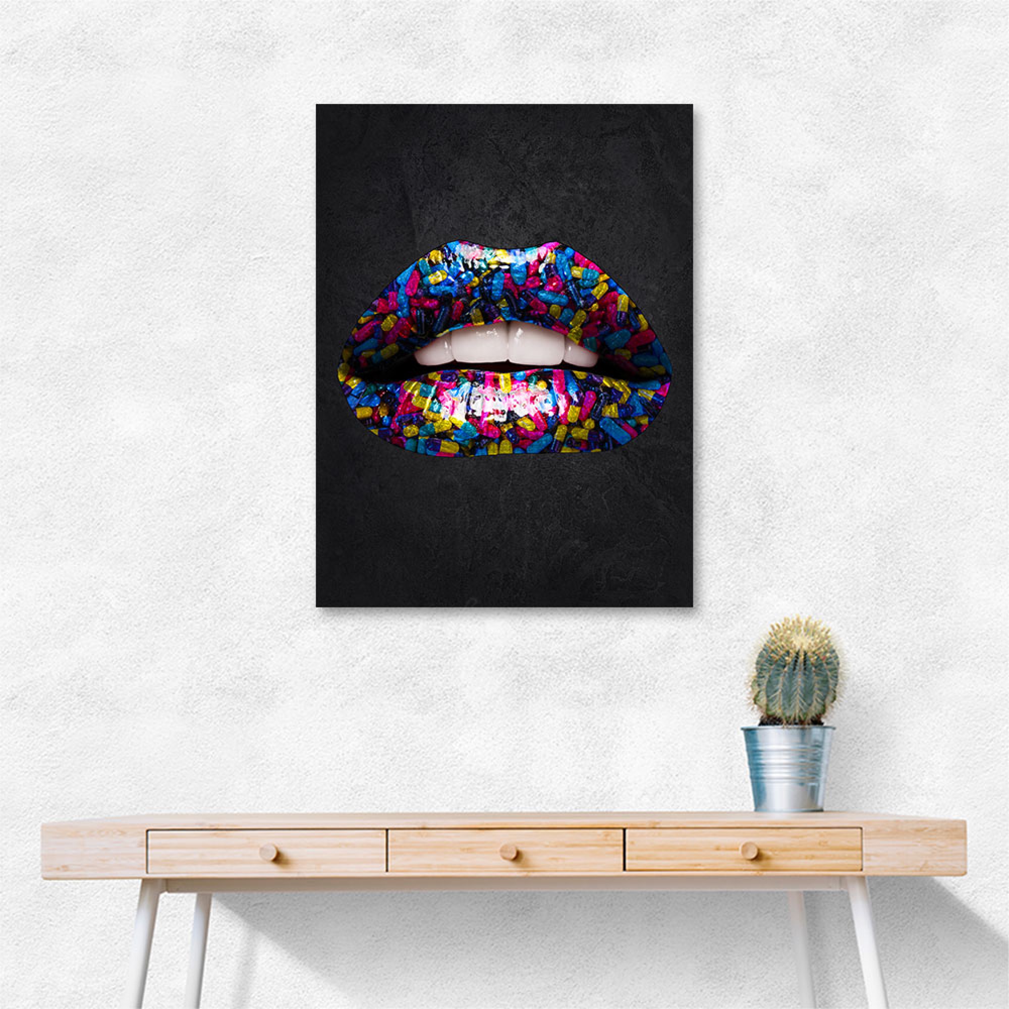 Pill Lips Wall Art