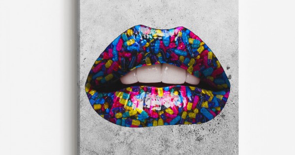 Pill Lips 2 Wall Art