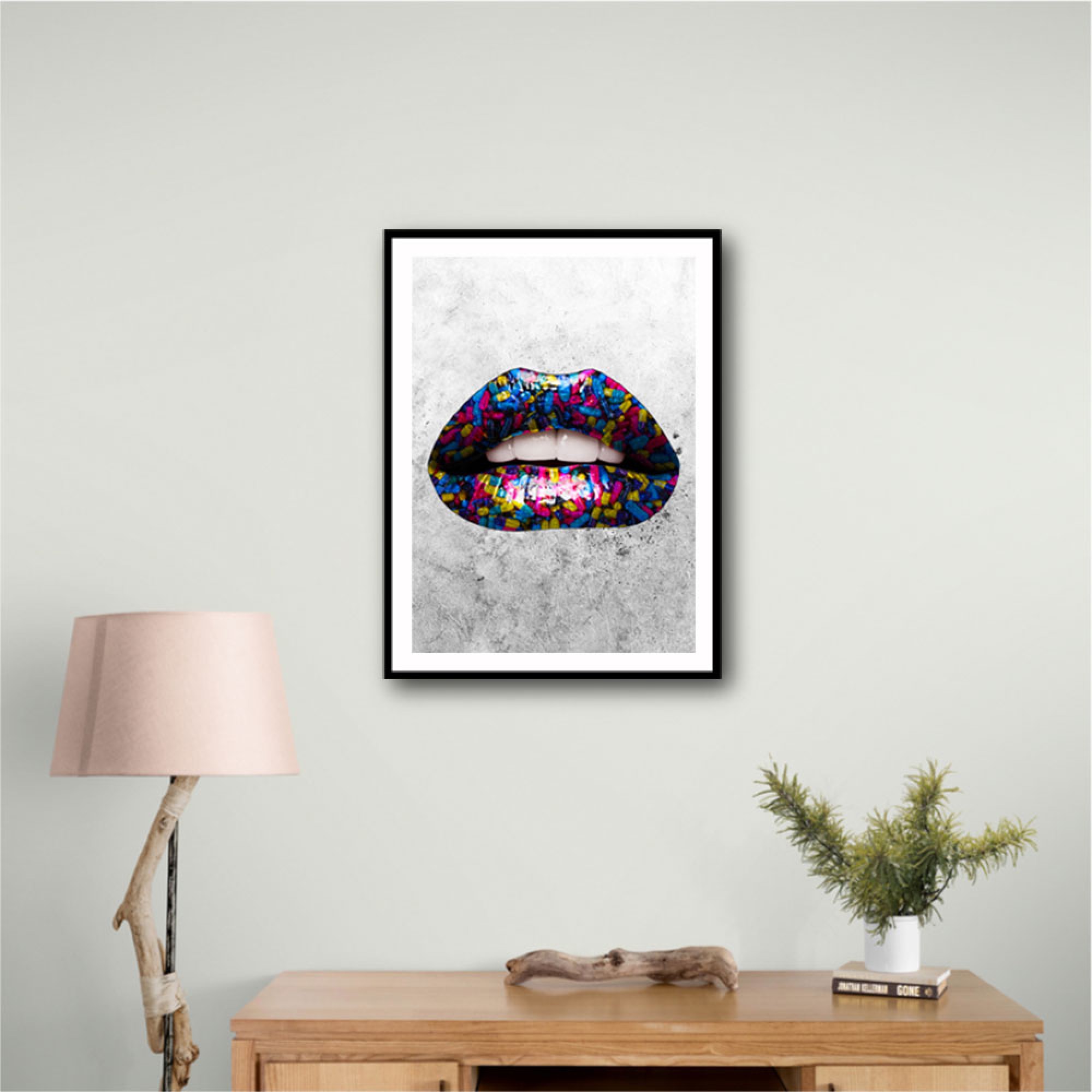Pill Lips 2 Wall Art