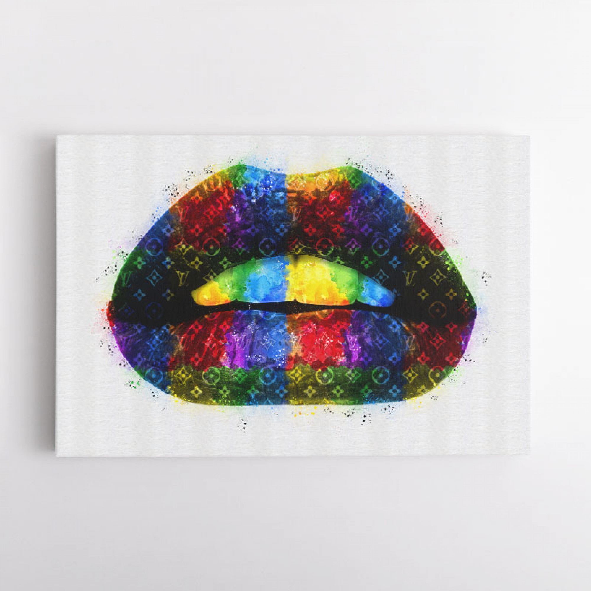 LV Colour Lips Wall Art