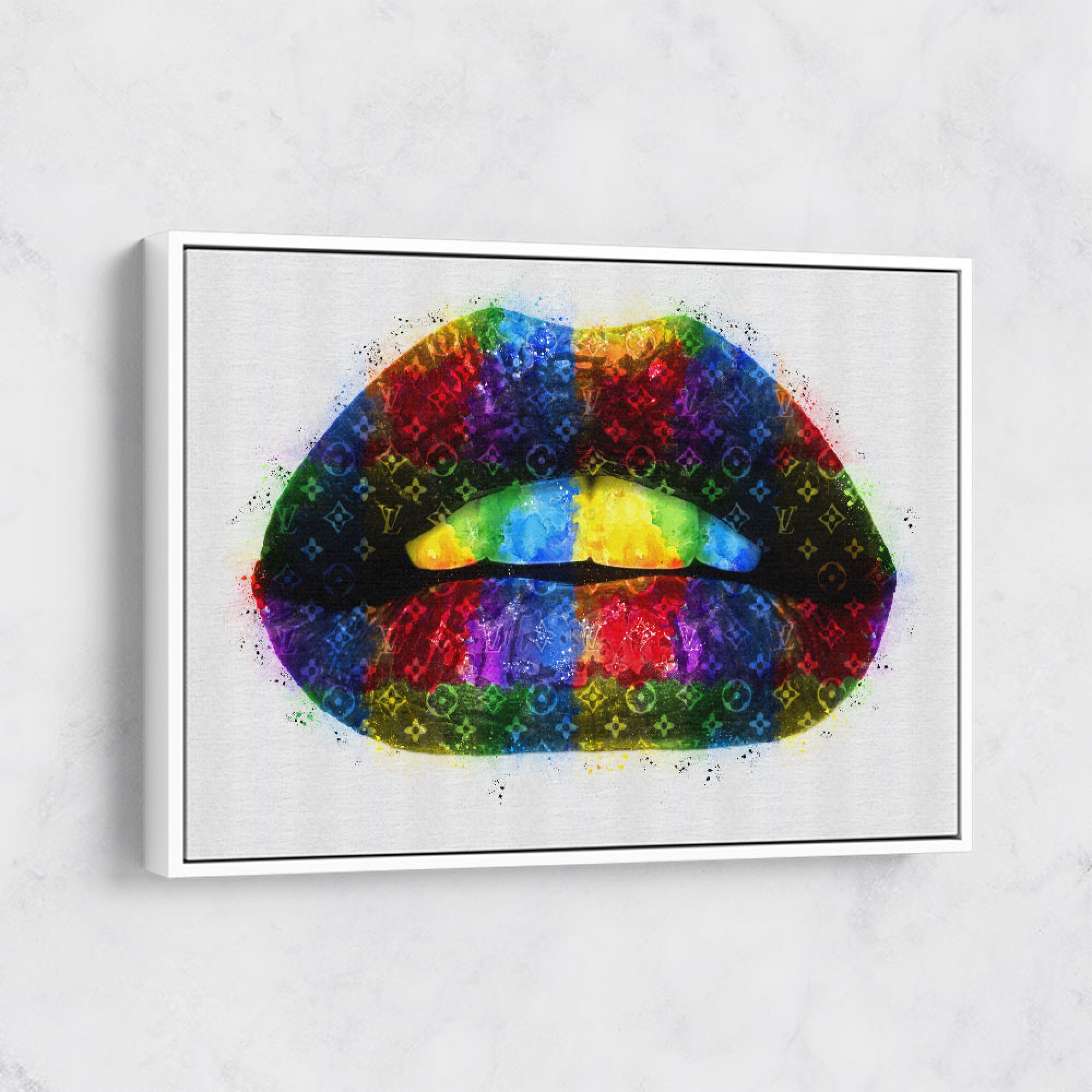 LV Colour Lips Wall Art