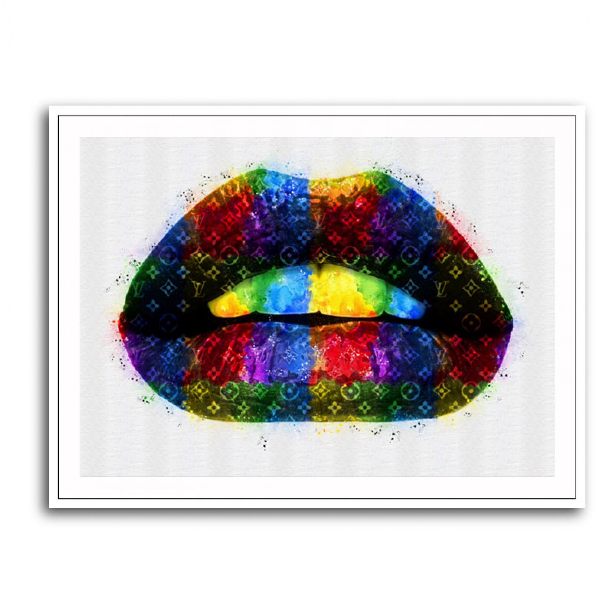 LV Colour Lips Wall Art