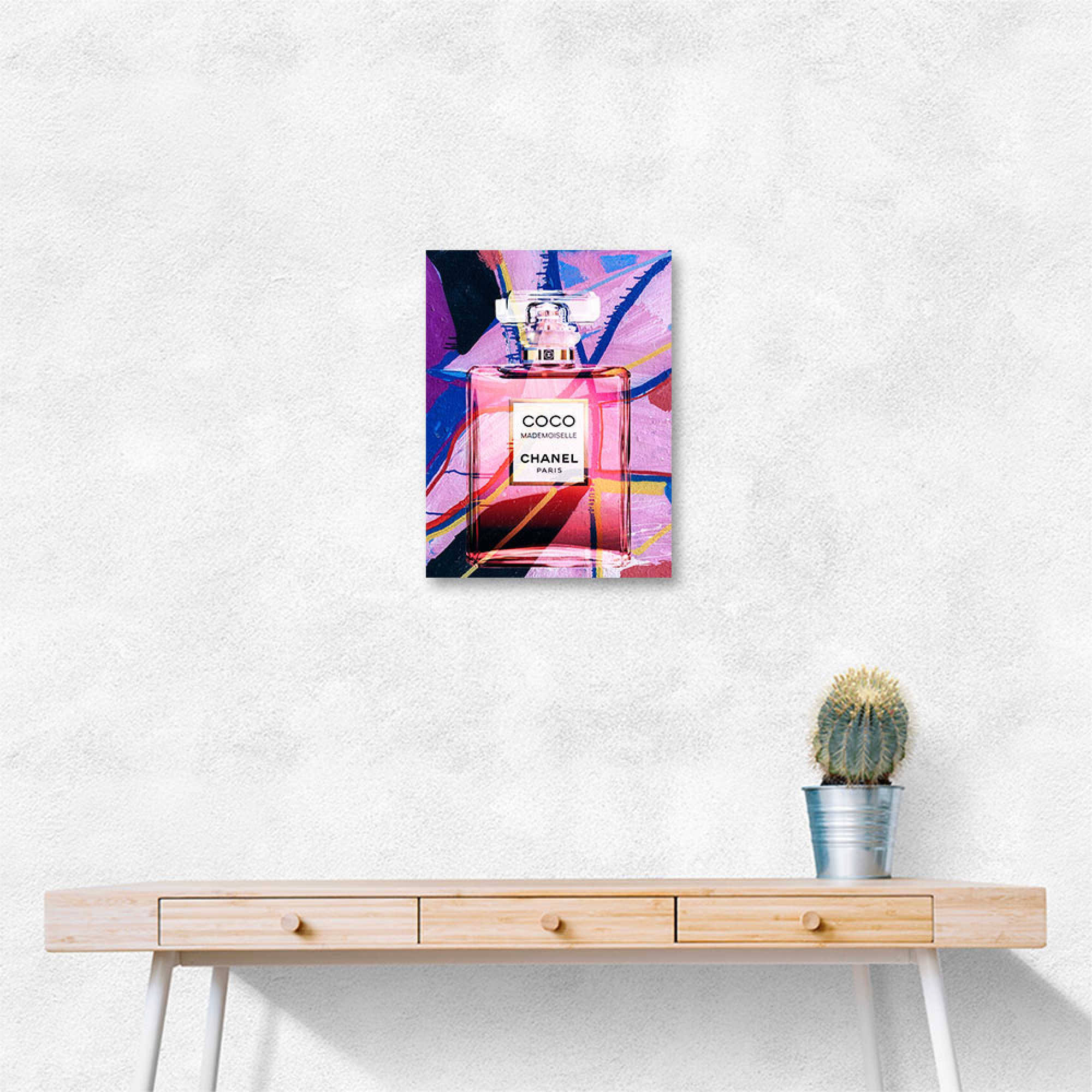 Coco Mademoiselle Perfume Bottle Abstract Wall Art