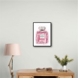 Chanel No 5 Pink Splatter Wall Art