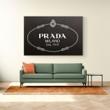 Prada Black Sign Wall Art