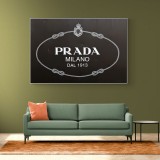 Prada Black Sign Wall Art