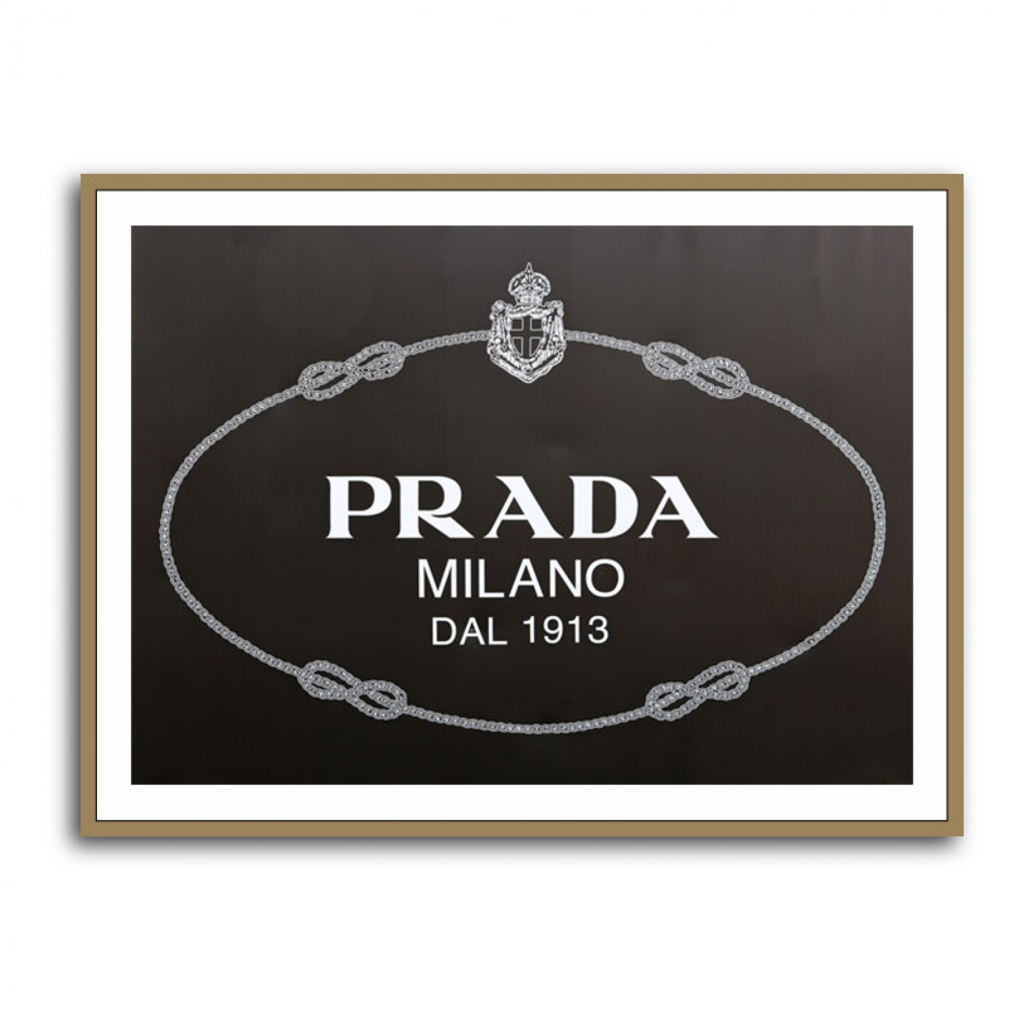 Prada Black Sign Wall Art