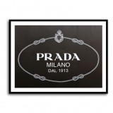 Prada Black Sign Wall Art