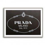 Prada Black Sign Wall Art