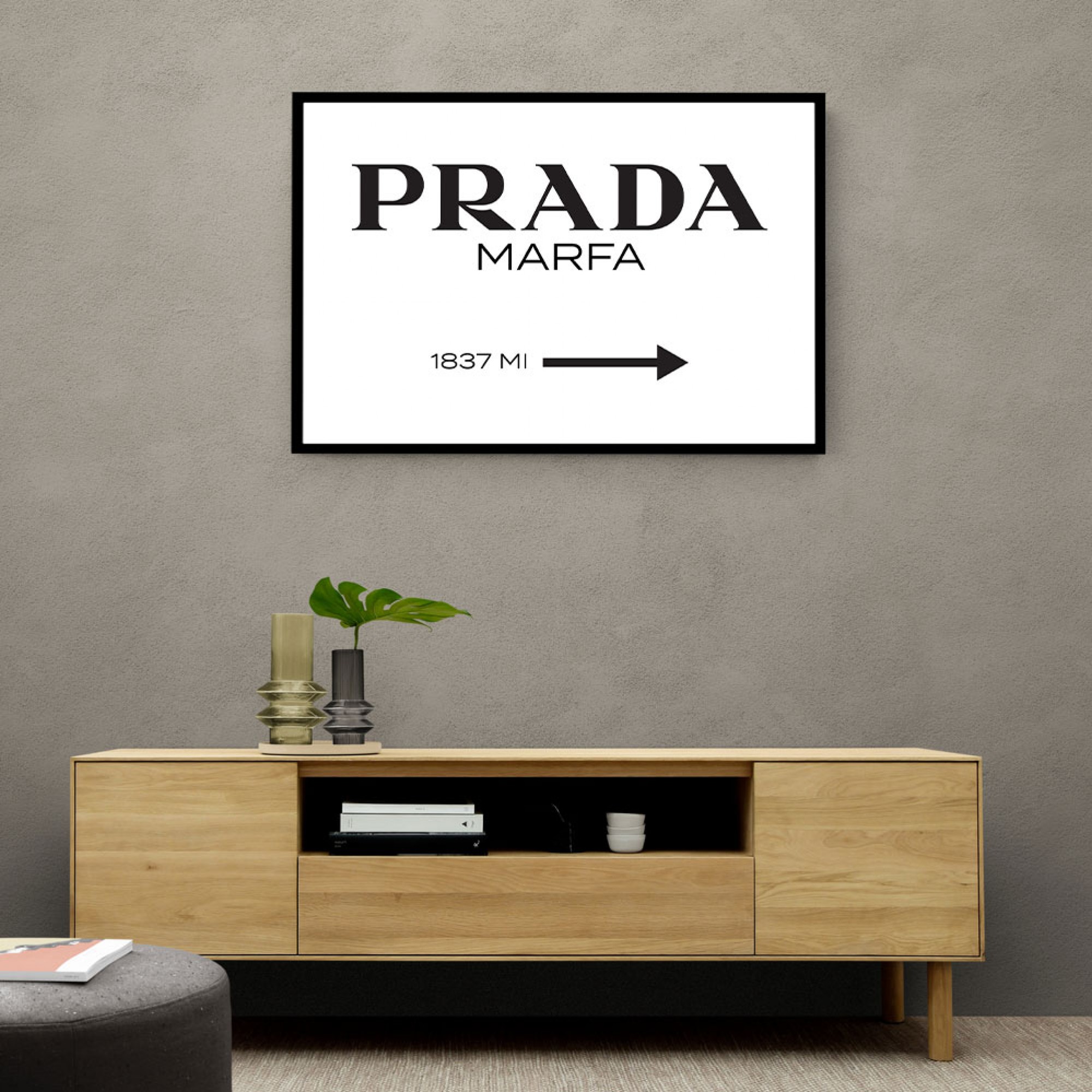 Prada Marfa Sign Wall Art