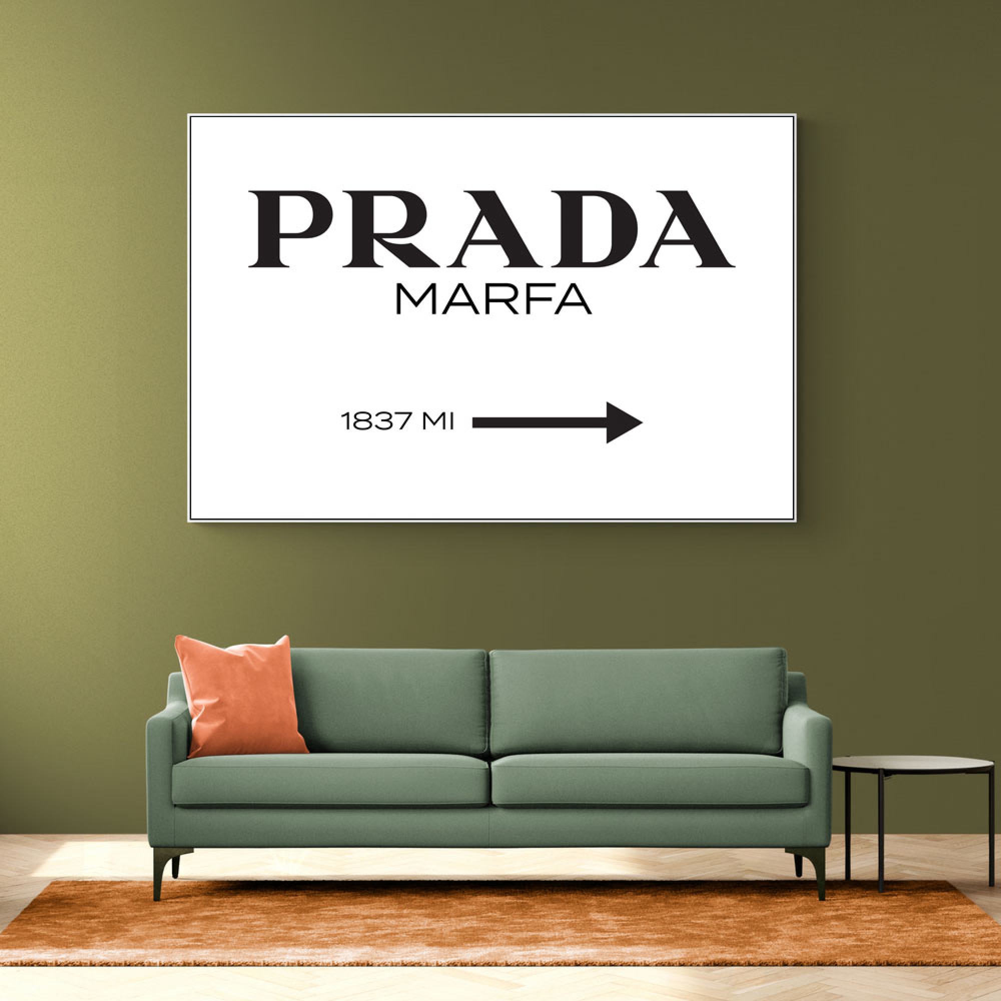 Prada Marfa Sign Wall Art