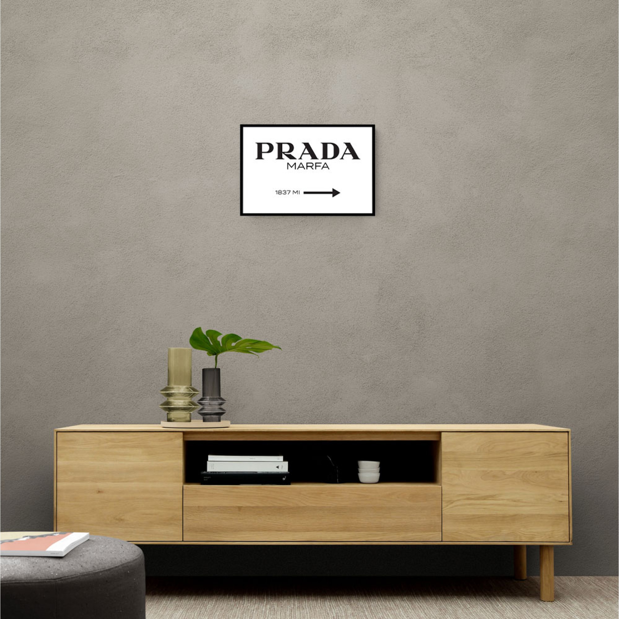 Prada Marfa Sign Wall Art