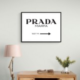 Prada Marfa Sign Wall Art