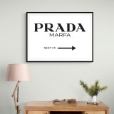Prada Marfa Sign Wall Art