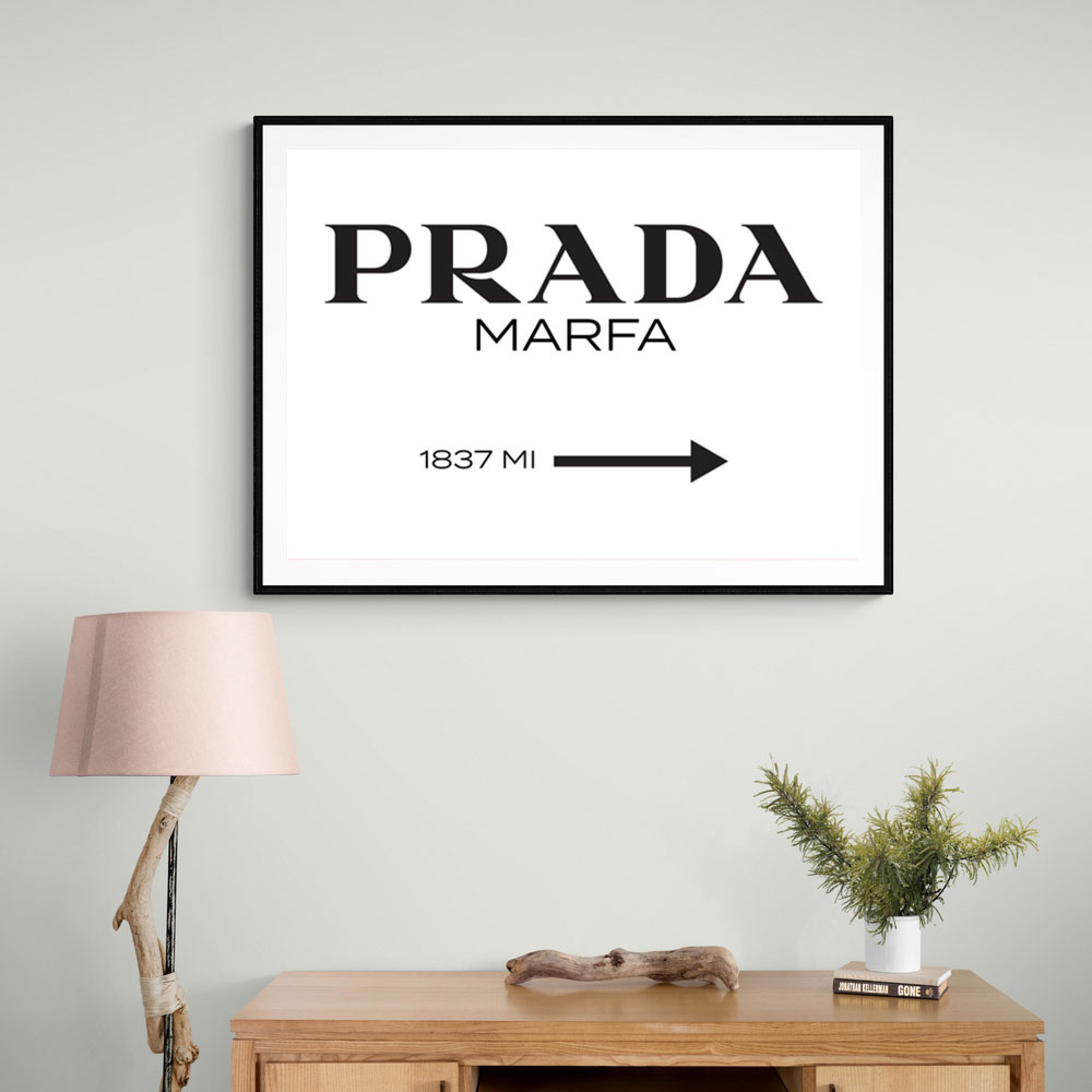Prada Marfa Sign Wall Art