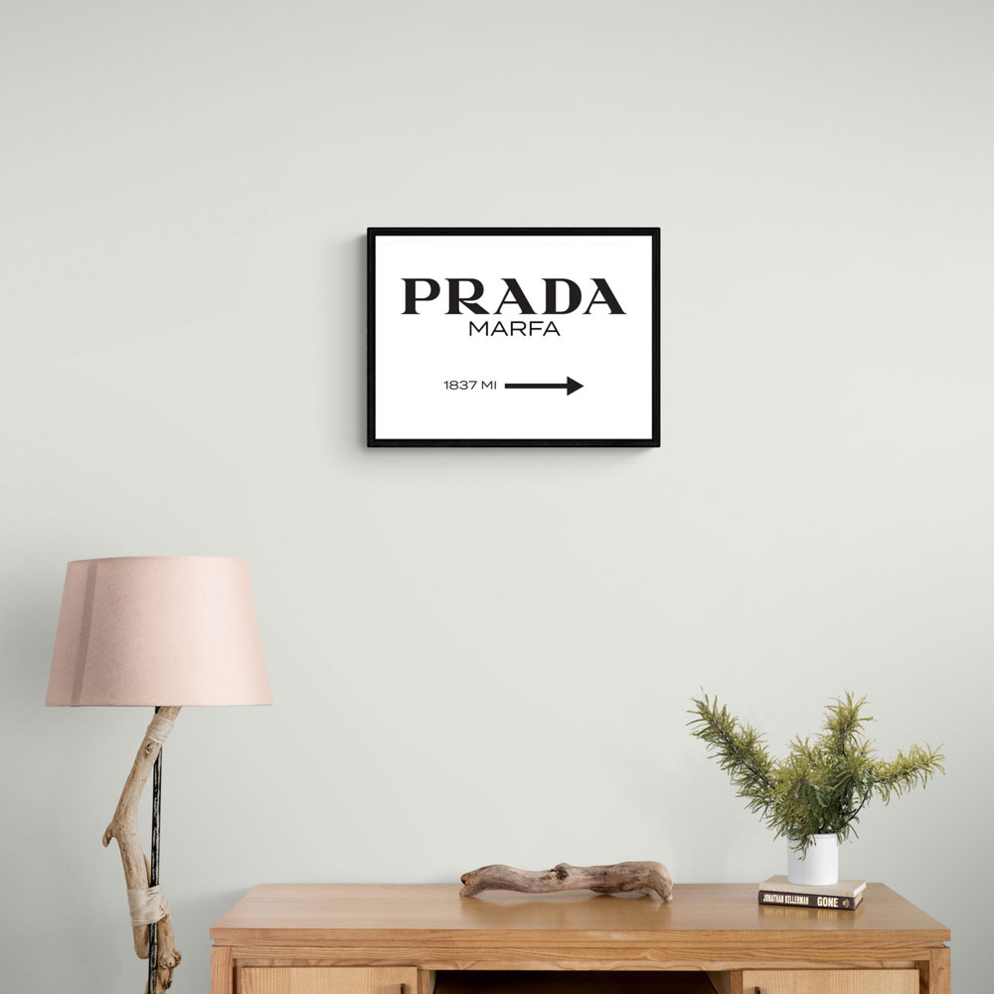 Prada Marfa Sign Wall Art
