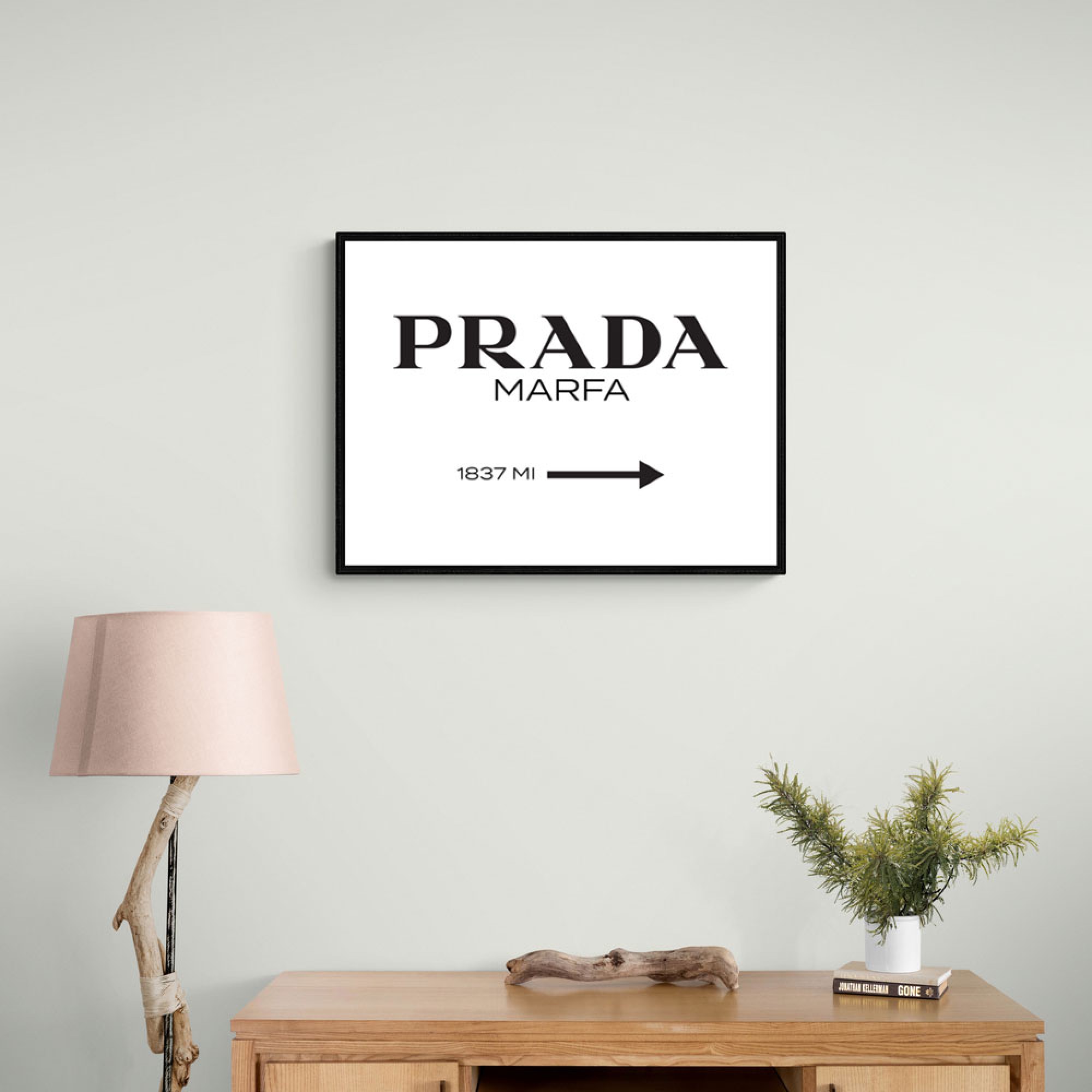 Prada Marfa Sign Wall Art