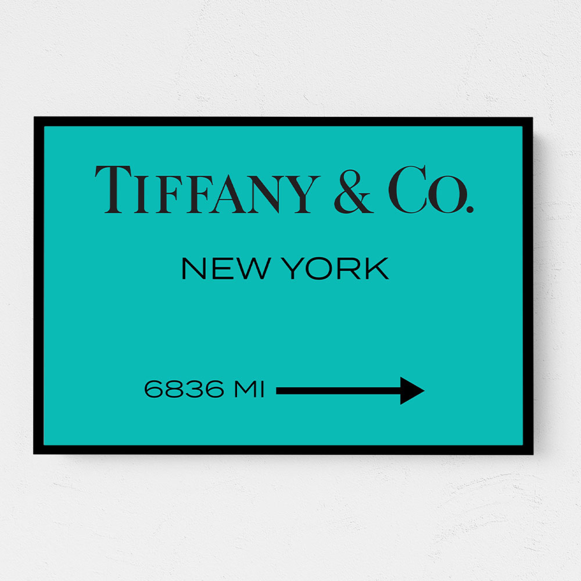 Tiffany & Co New York Sign Wall Art