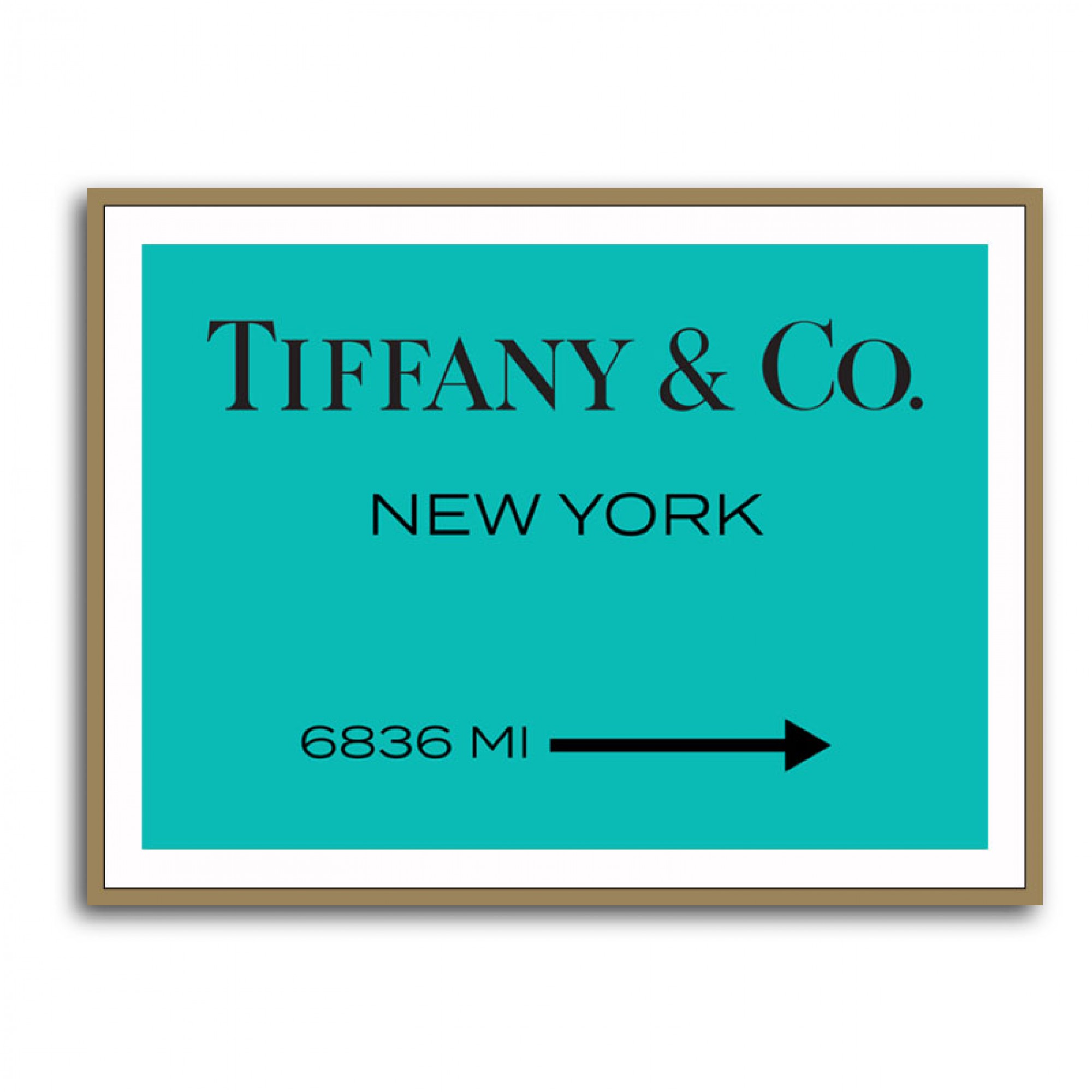 Tiffany & Co New York Sign Wall Art