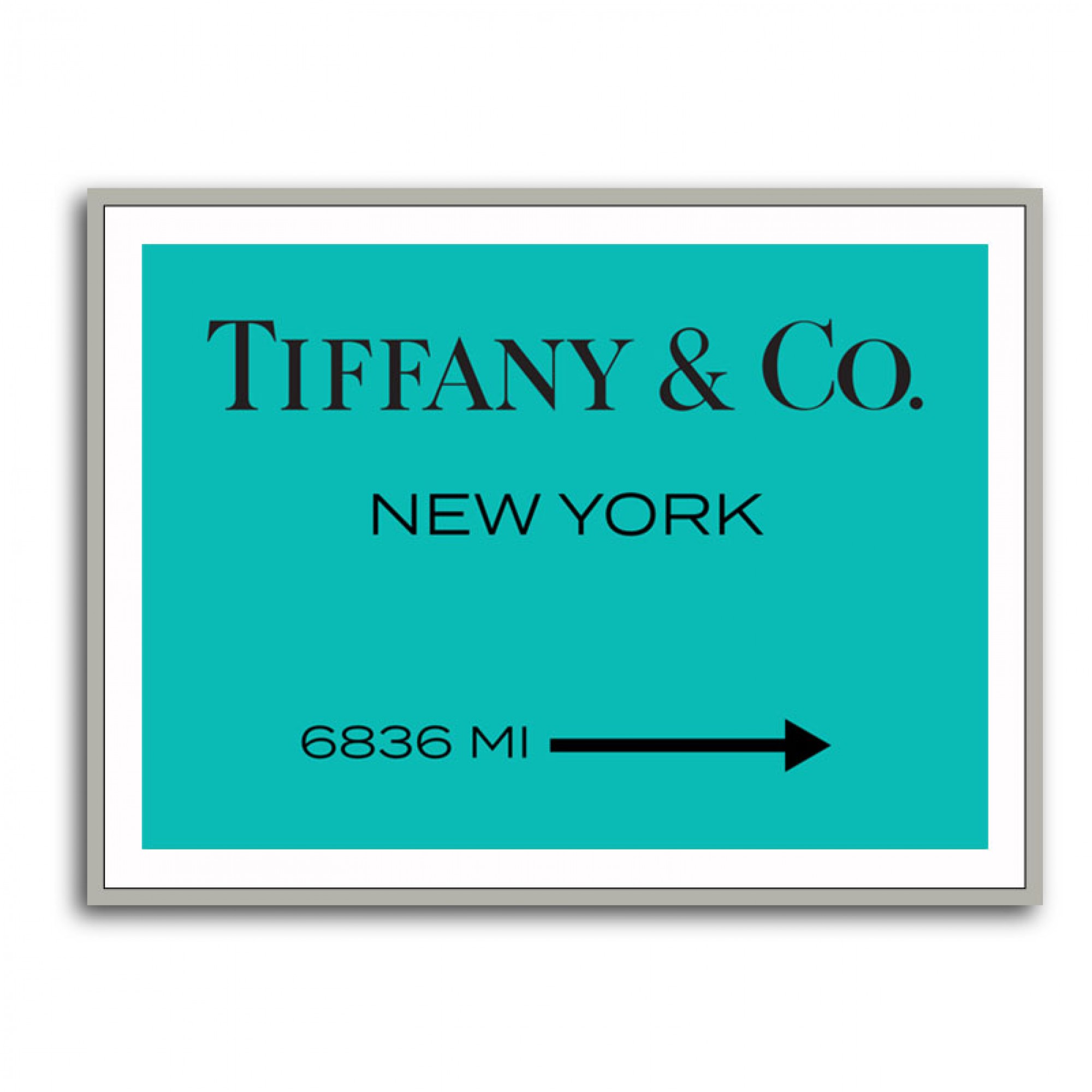 Tiffany & Co New York Sign Wall Art