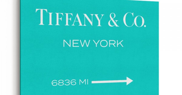 Tiffany & Co New York Sign Wall Art