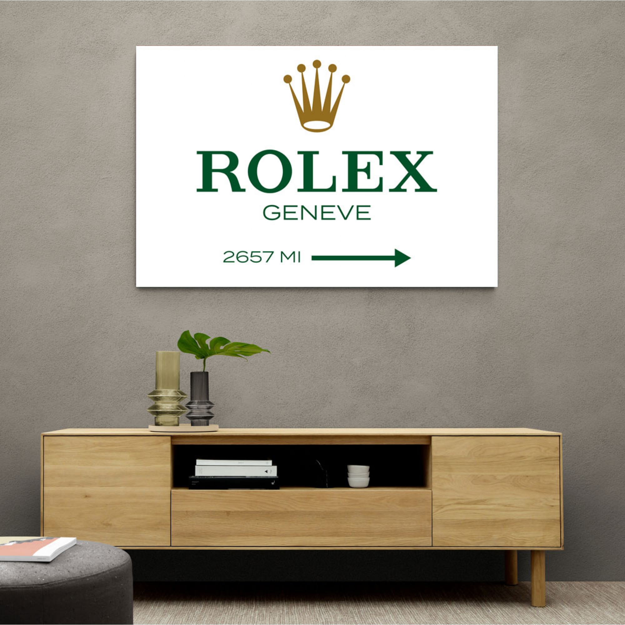Rolex Genève Sign Wall Art
