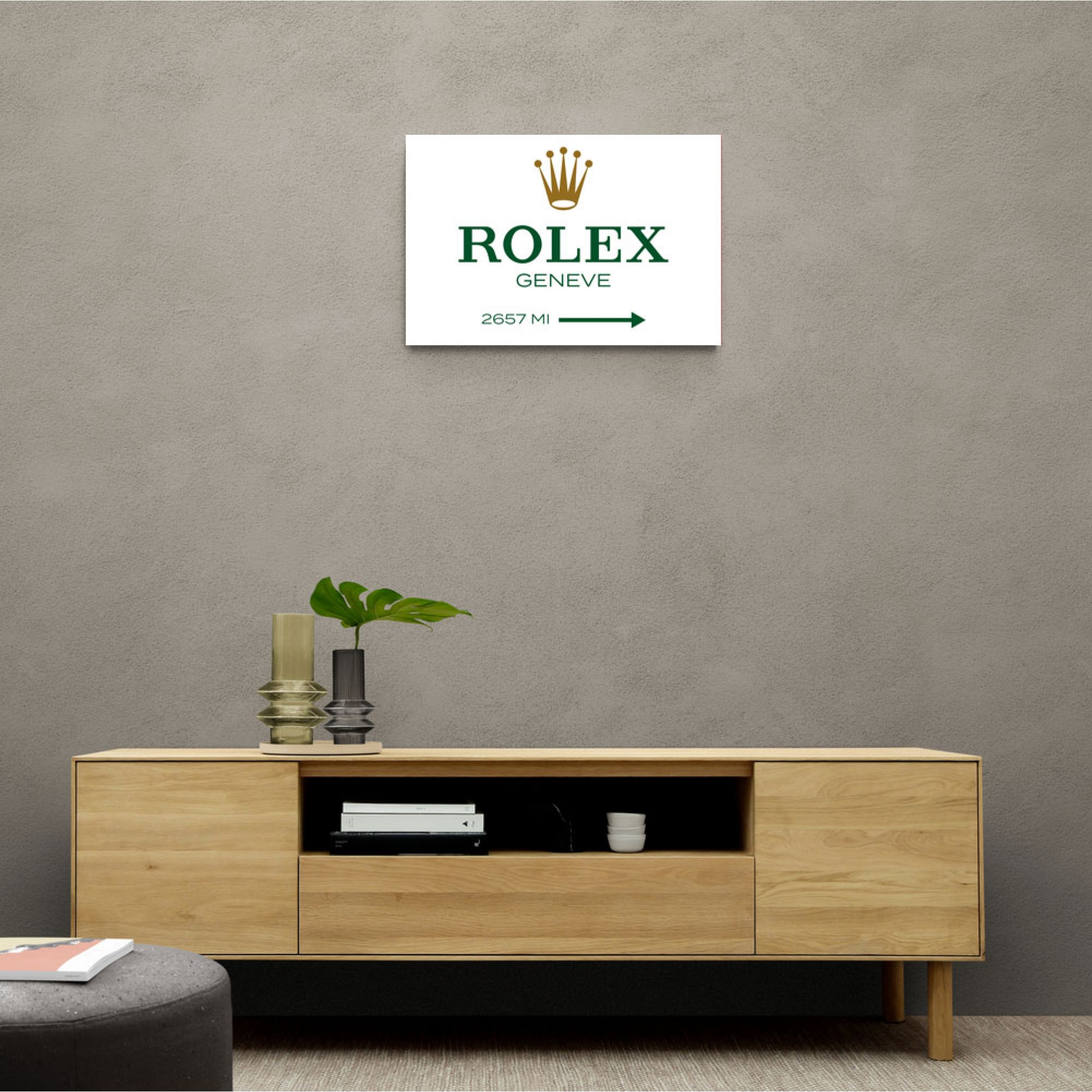 Rolex Genève Sign Wall Art
