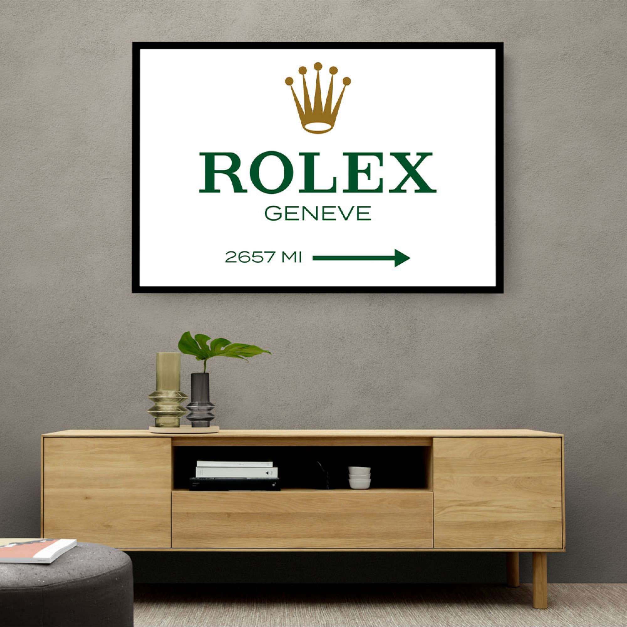 Rolex Genève Sign Wall Art