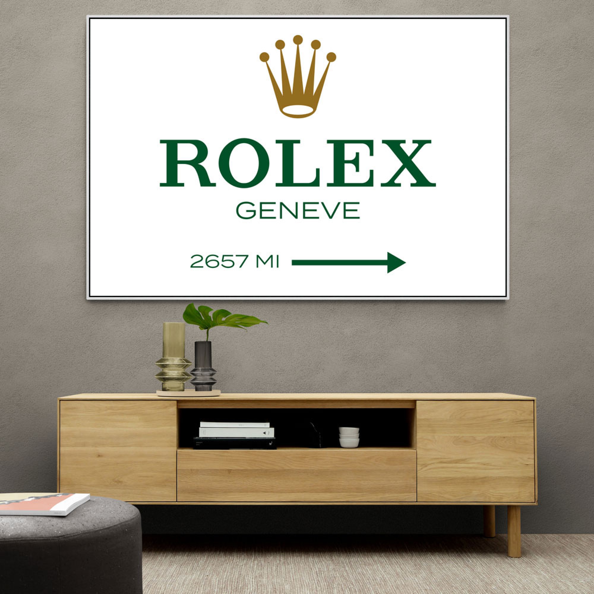 Rolex Genève Sign Wall Art