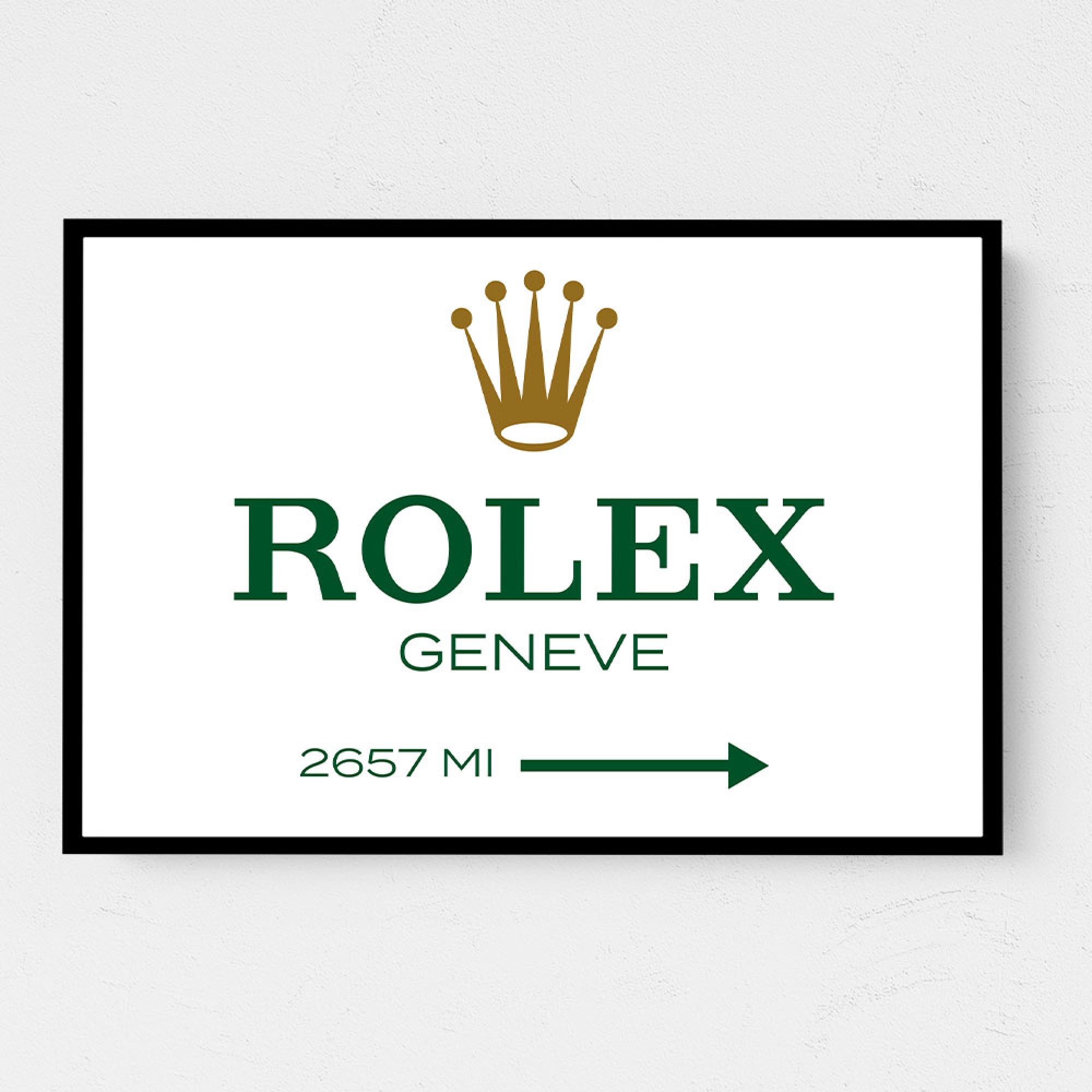 Rolex Genève Sign Wall Art