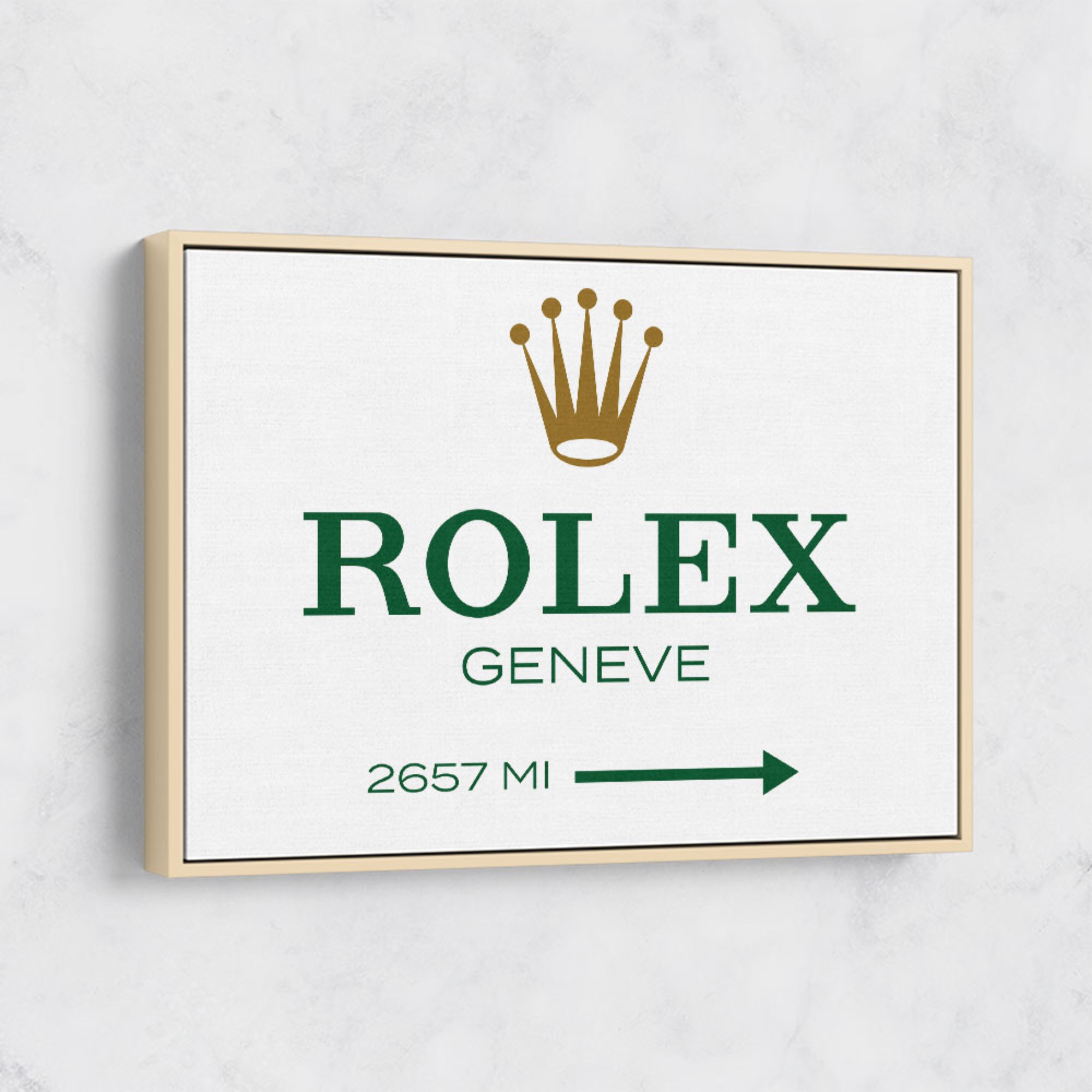 Rolex Genève Sign Wall Art