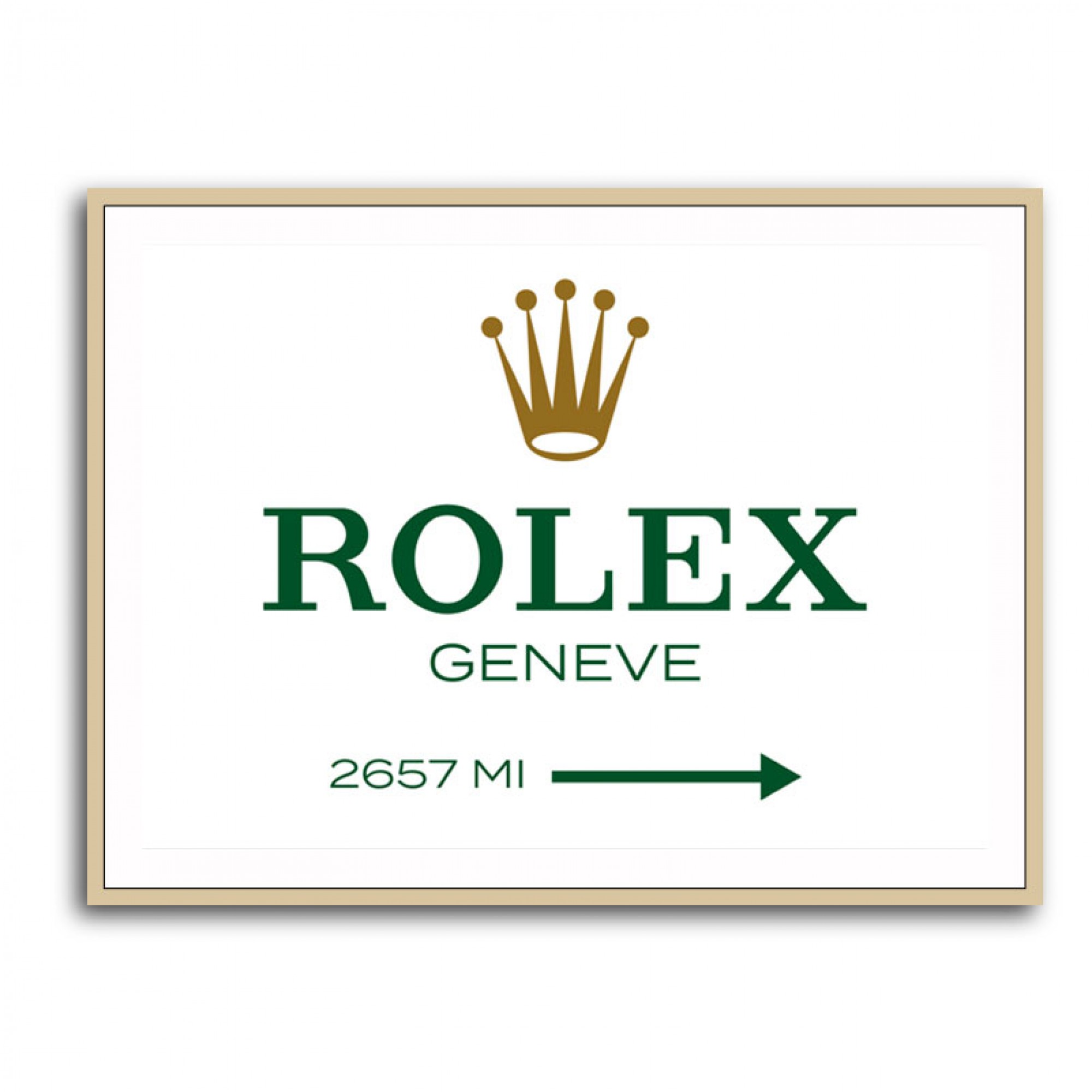 Rolex Genève Sign Wall Art