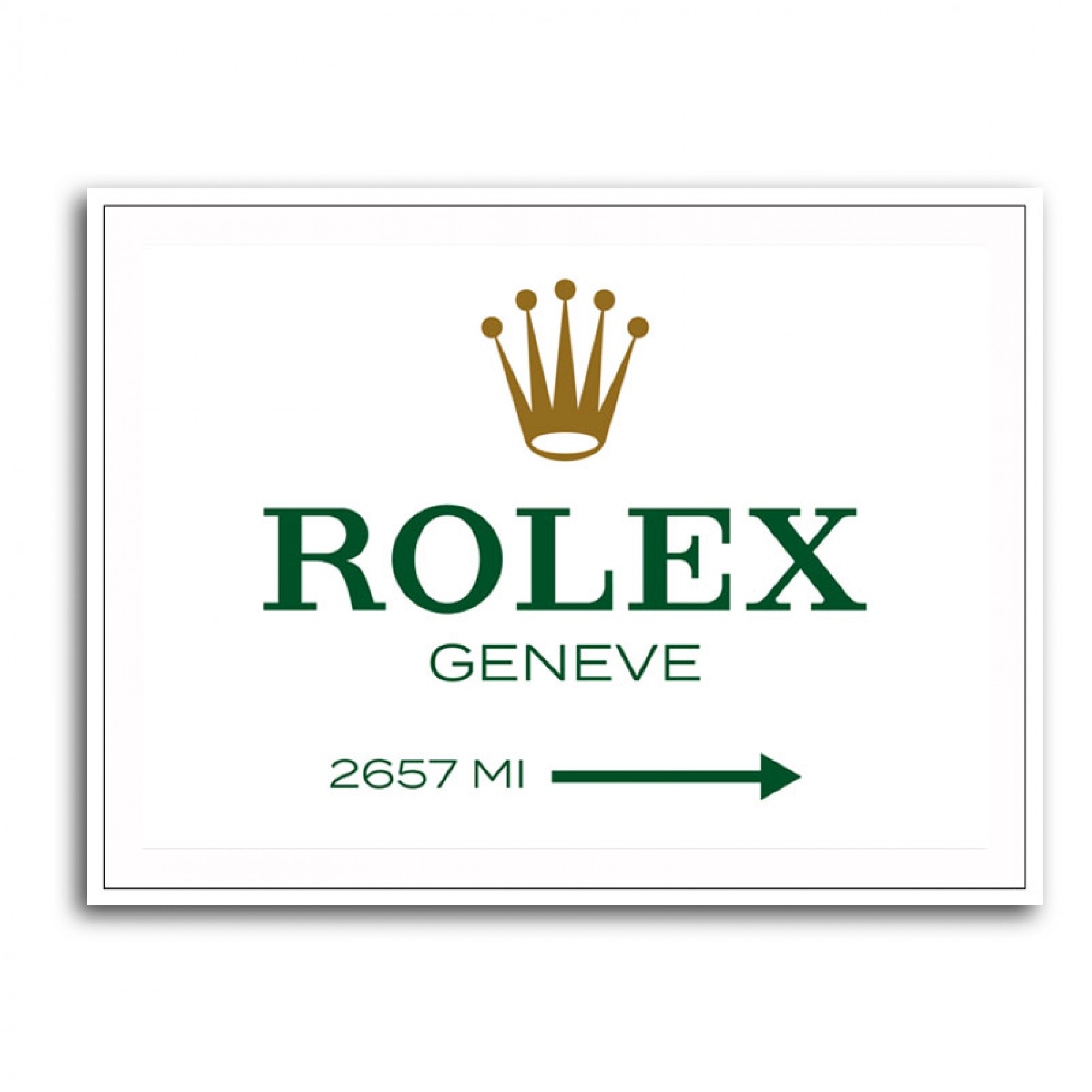 Rolex Genève Sign Wall Art