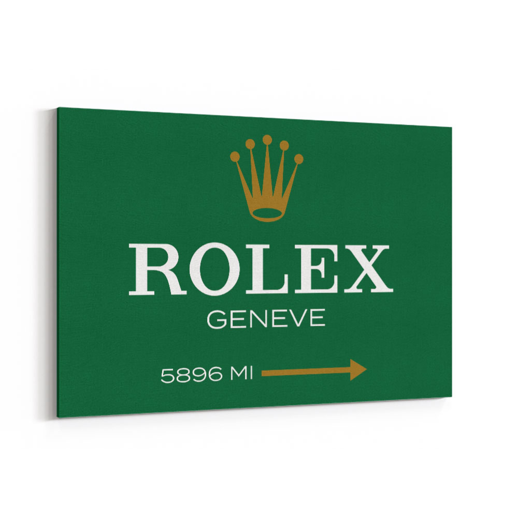 Rolex Genève Green Sign Wall Art
