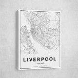 Liverpool City Map Wall Art
