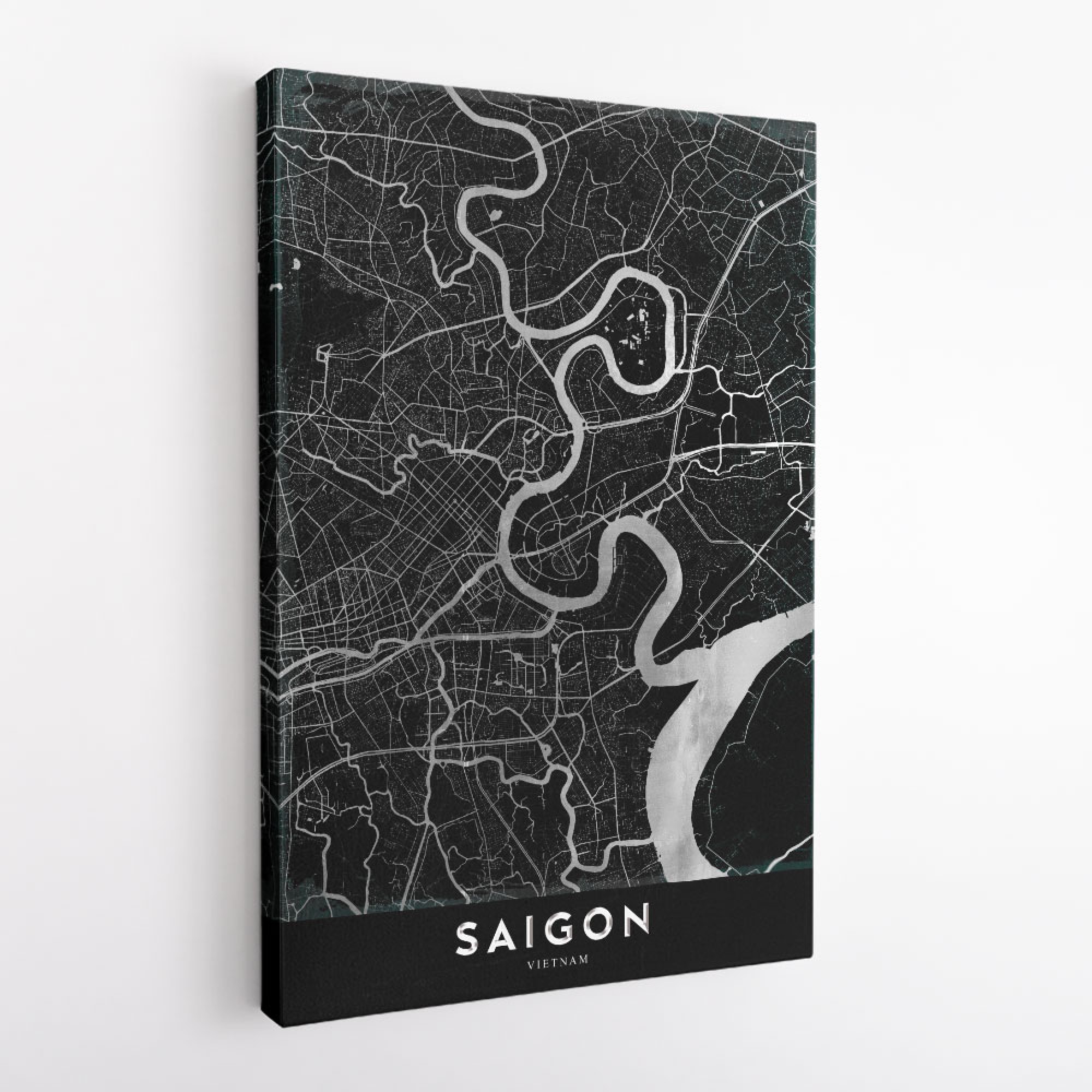 Saigon Map Wall Art