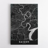 Saigon Map Wall Art