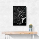 Saigon Map Wall Art